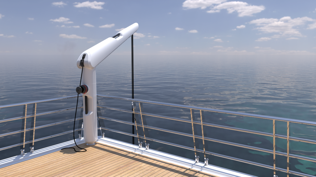 Modular Carbon Davit Crane - Xquip